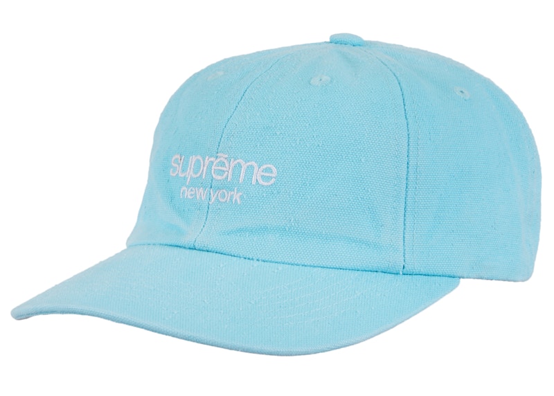 Supreme Classic Logo 6-Panel Cap - Light Blue | Editorialist